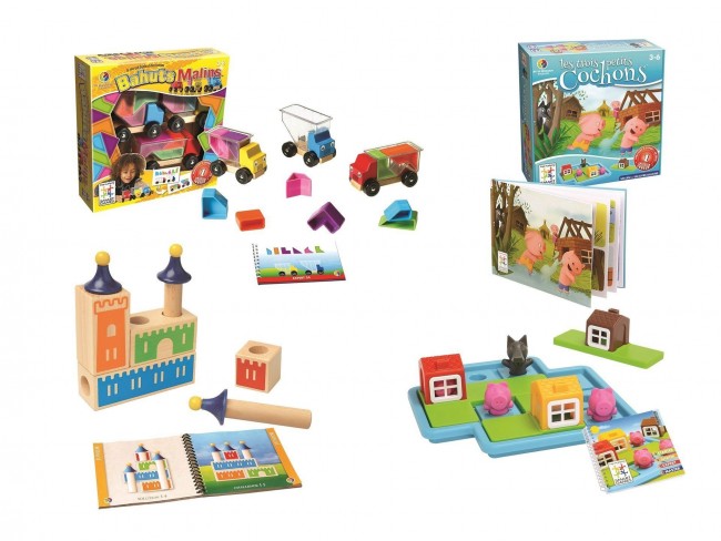 Bienvenue sur le site Les 3 Ours Assortiment de 3 jeux de logique