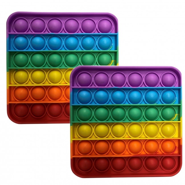 Bienvenue sur le site Les 3 Ours Lot de 5 fidgets pop carré multicolore